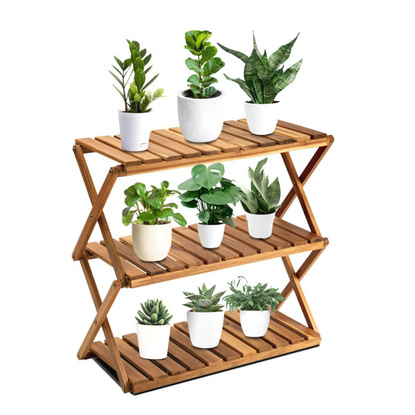 Gracie Oaks Plant Stand Indoor Outdoor, 3 tier Plant Stands for Indoor ...