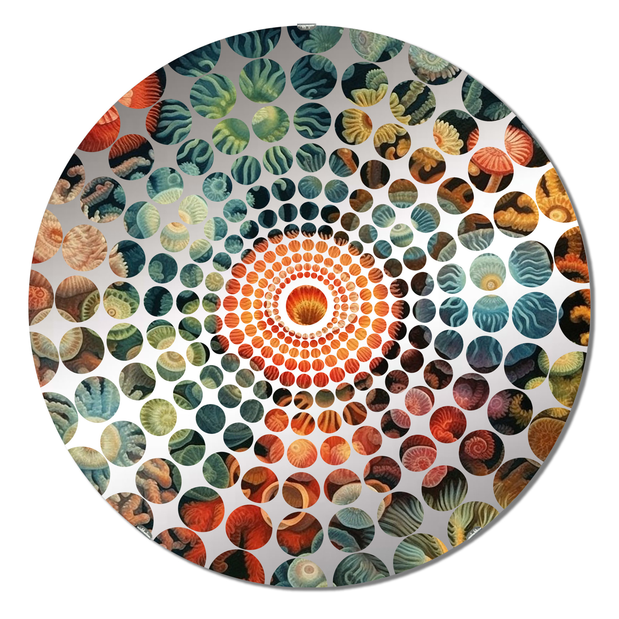 East Urban Home Bodhin - Concentric Circles Decorative Mirror | Wayfair