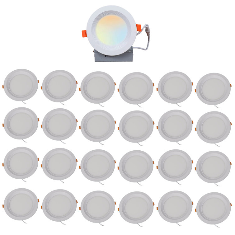 HONYA Lighting 6" LED Baffle Downlight Round 12W 120V 2700/3000/3500 ...