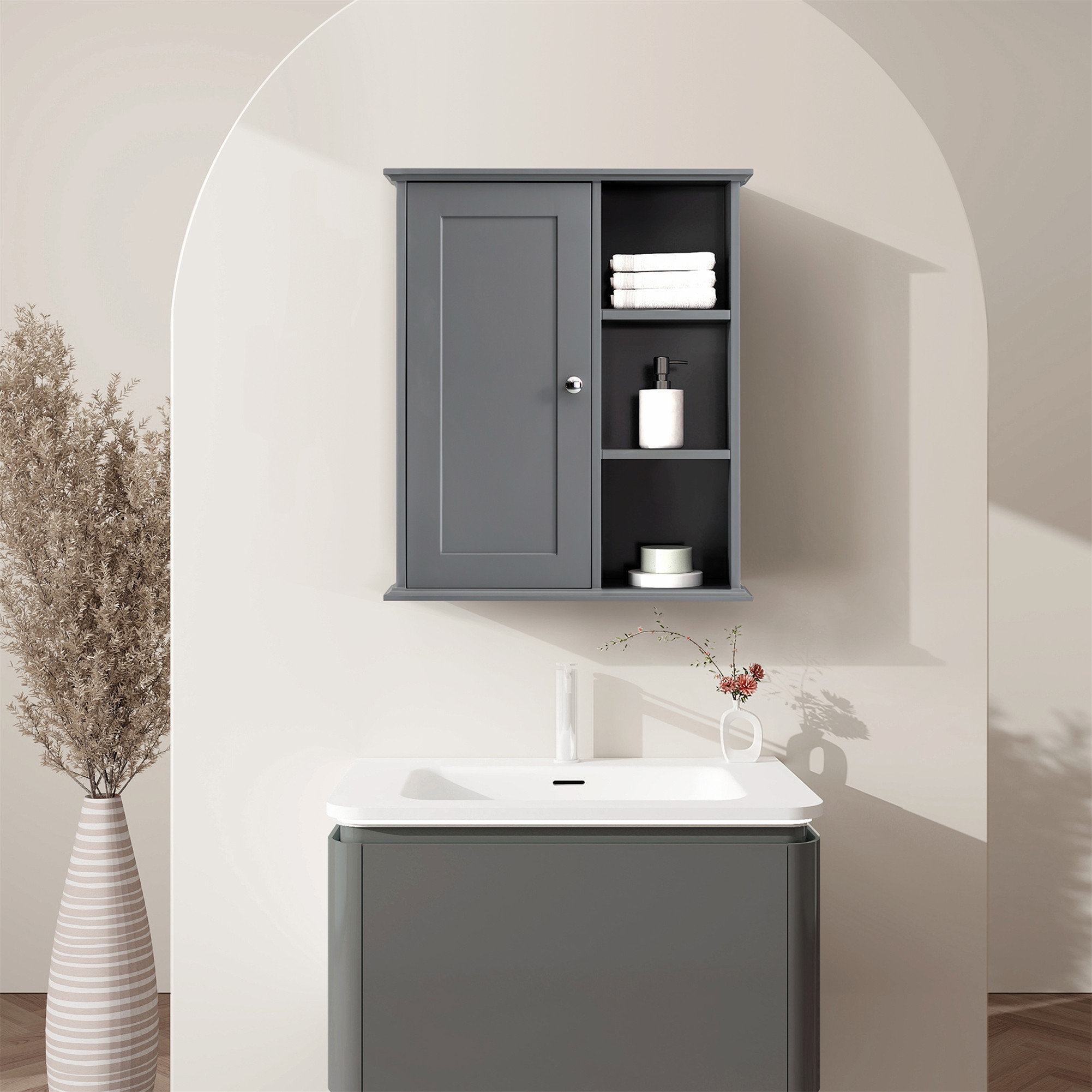 Wildon Home® Alvon Wall Bathroom Cabinet | Wayfair