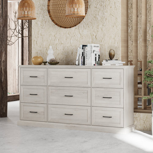 Latitude Run® 71'' W 9-Drawer Elegant Dresser & Chest & Sideboard ...