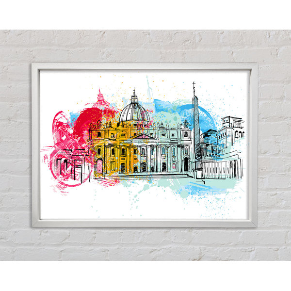 Bright Star St Peters Bacilica Splash - Single Picture Frame Art Prints ...