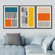 IDEA4WALL Abstract Vibrant Color Blocks " Bright Color Block Collage ...