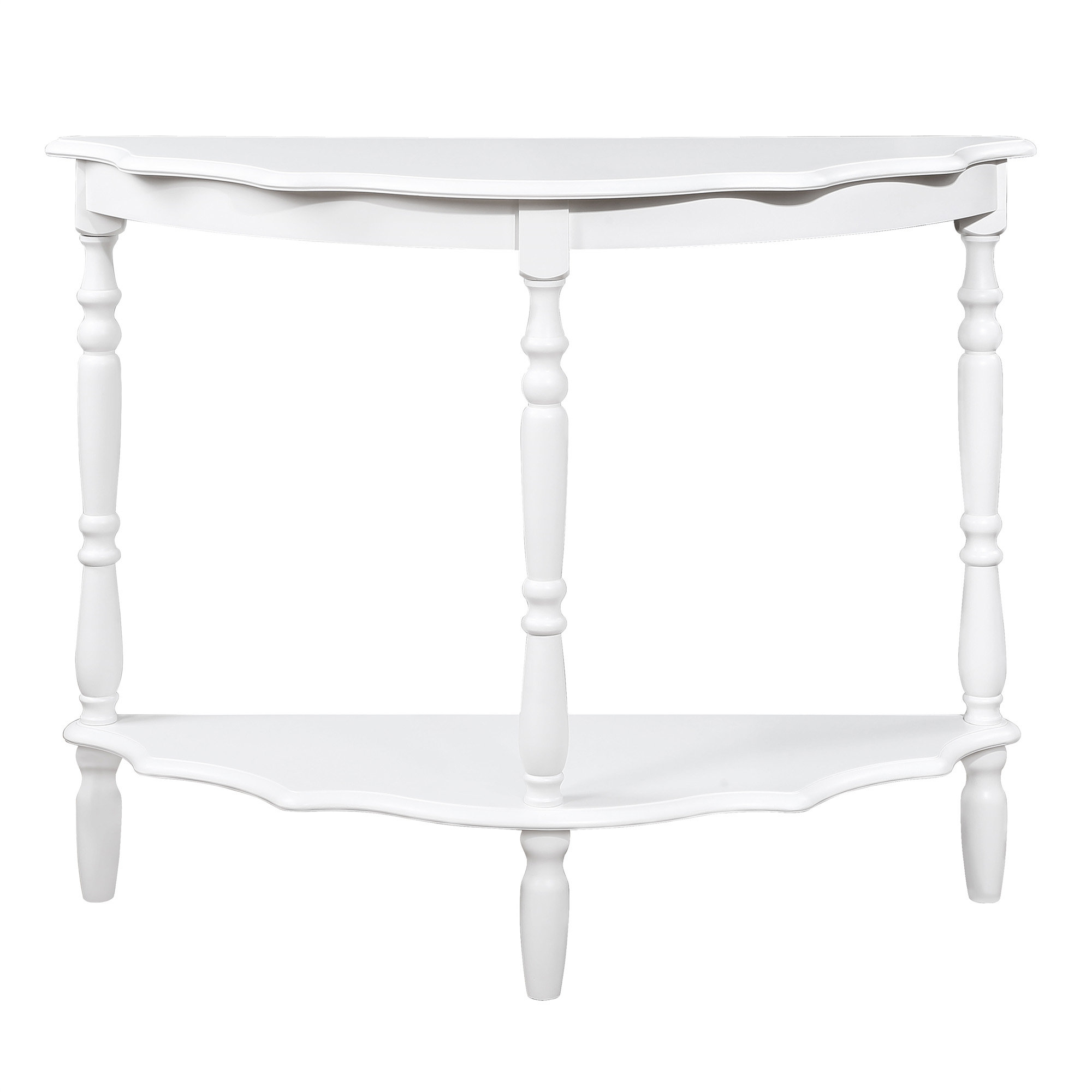 Mercer41 42'' Retro Circular Curved Half-Moon Console Table With Cloud ...