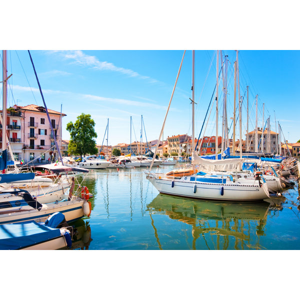 Breakwater Bay Adriatic Sea In Grado by Bluejayphoto - Wrapped Canvas ...
