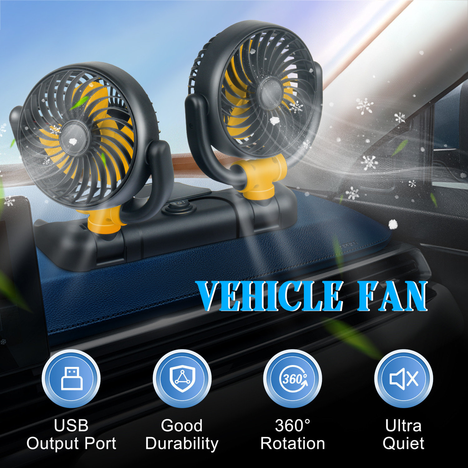 Biyori 11.505'' Oscillating A-Frame Sign Holder Fan | Wayfair