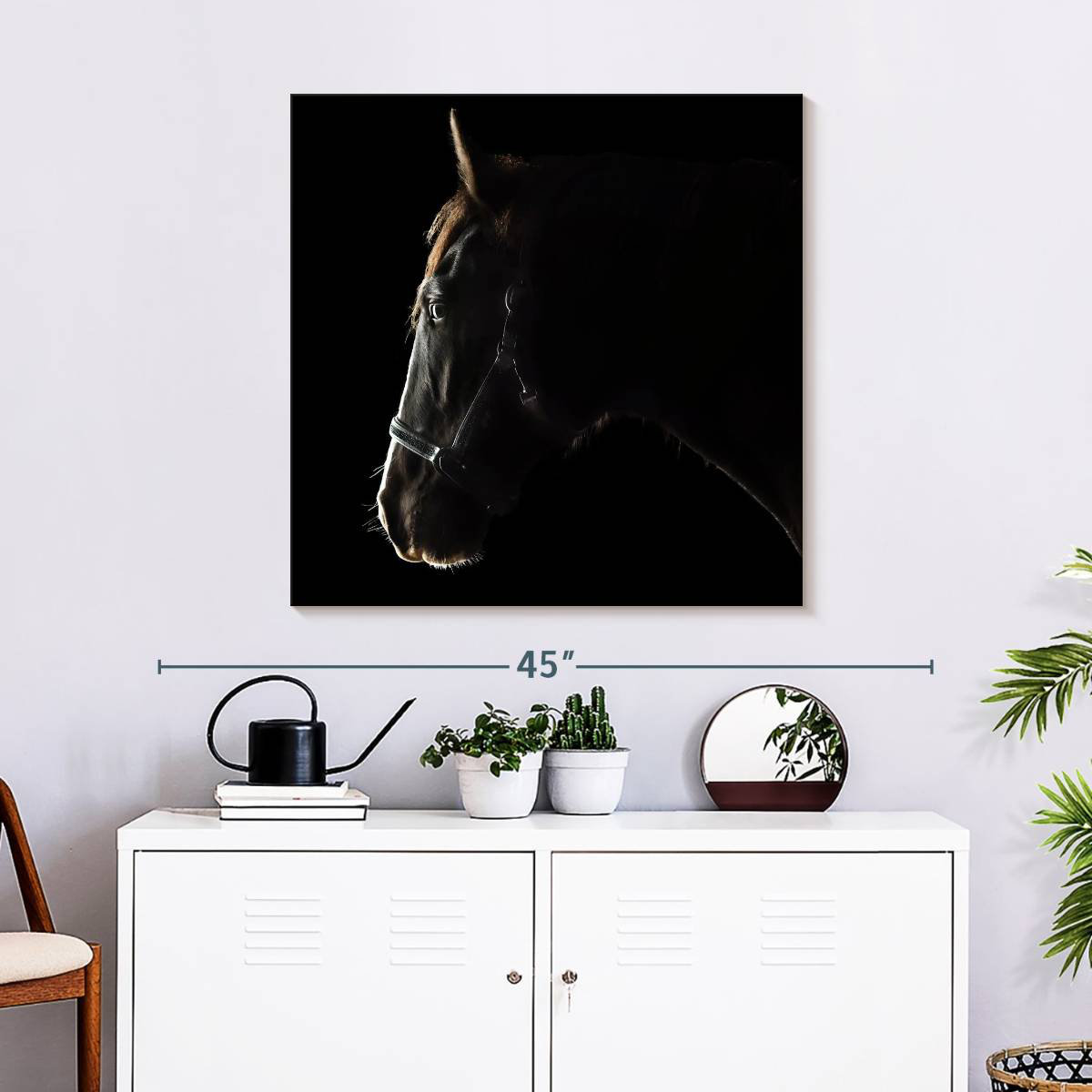 Ebern Designs Crowle Black Clydesdale Cross Horse | Wayfair