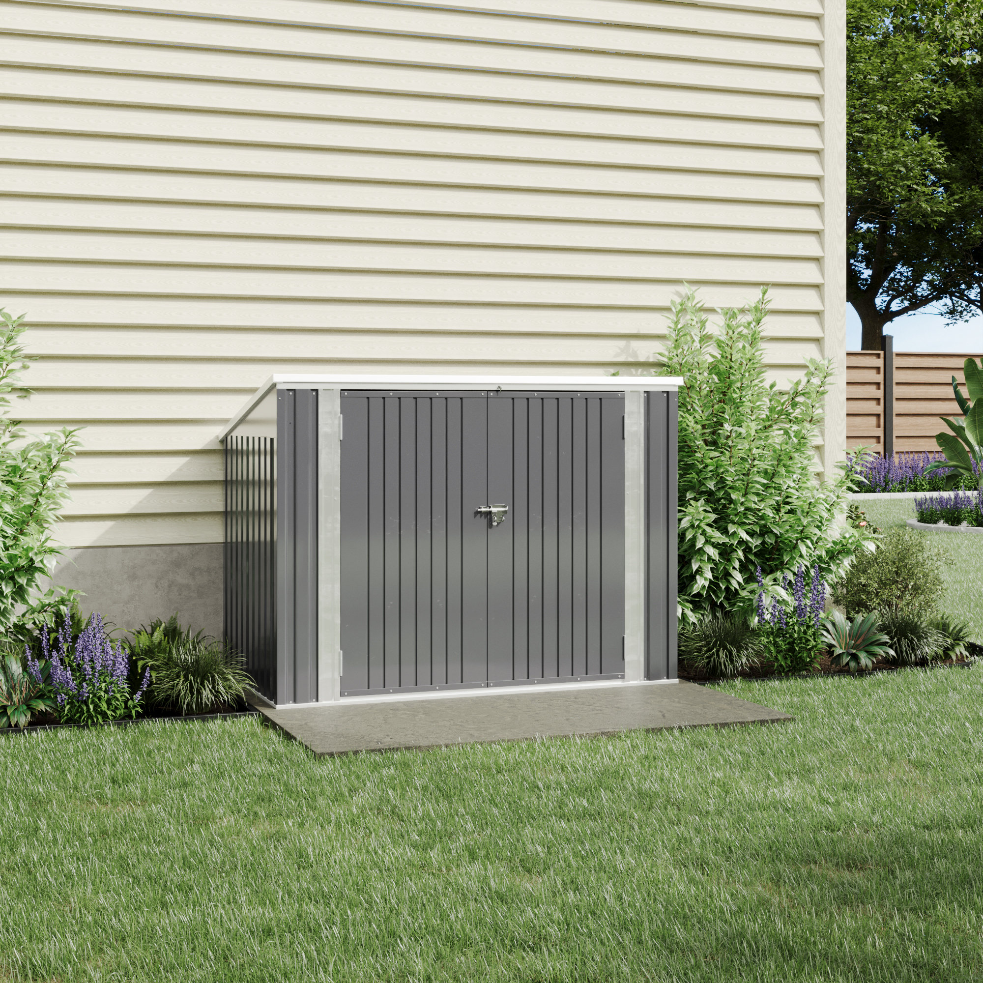 Dakota Fields Metal garbage room with sloped roof | Wayfair.co.uk