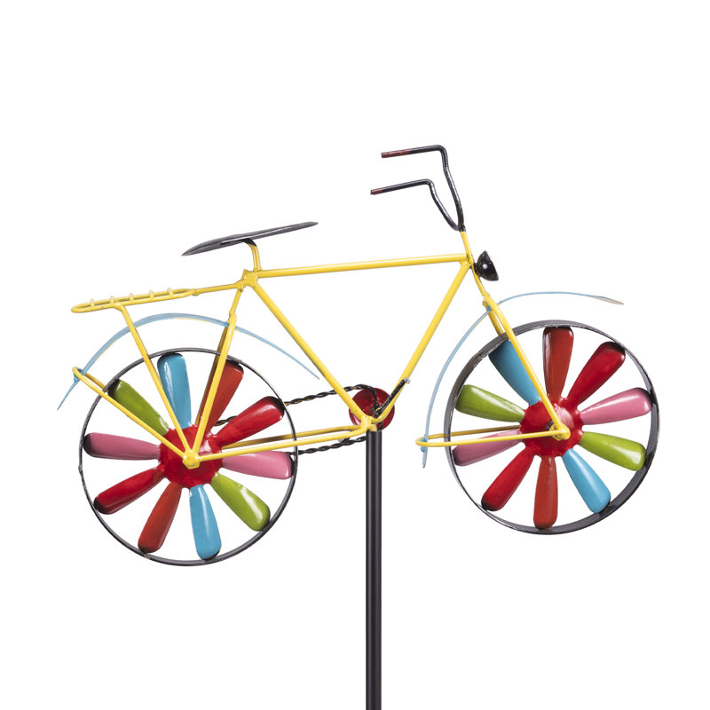 Gracie Oaks Medaryville Bicycle Windmill & Reviews | Wayfair