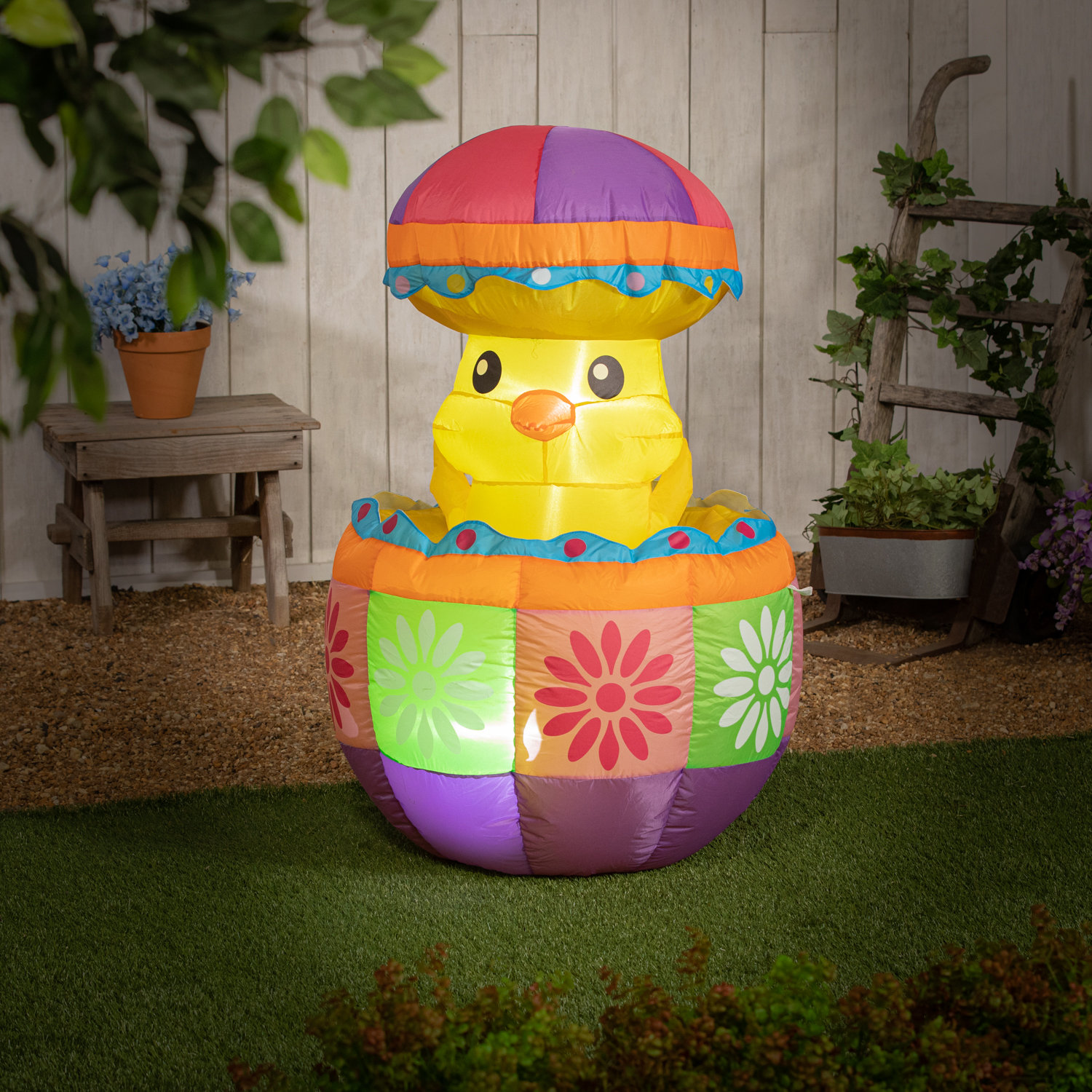 Trinx 4Ft Everinflatable Animated Chick in Egg - Wayfair Canada