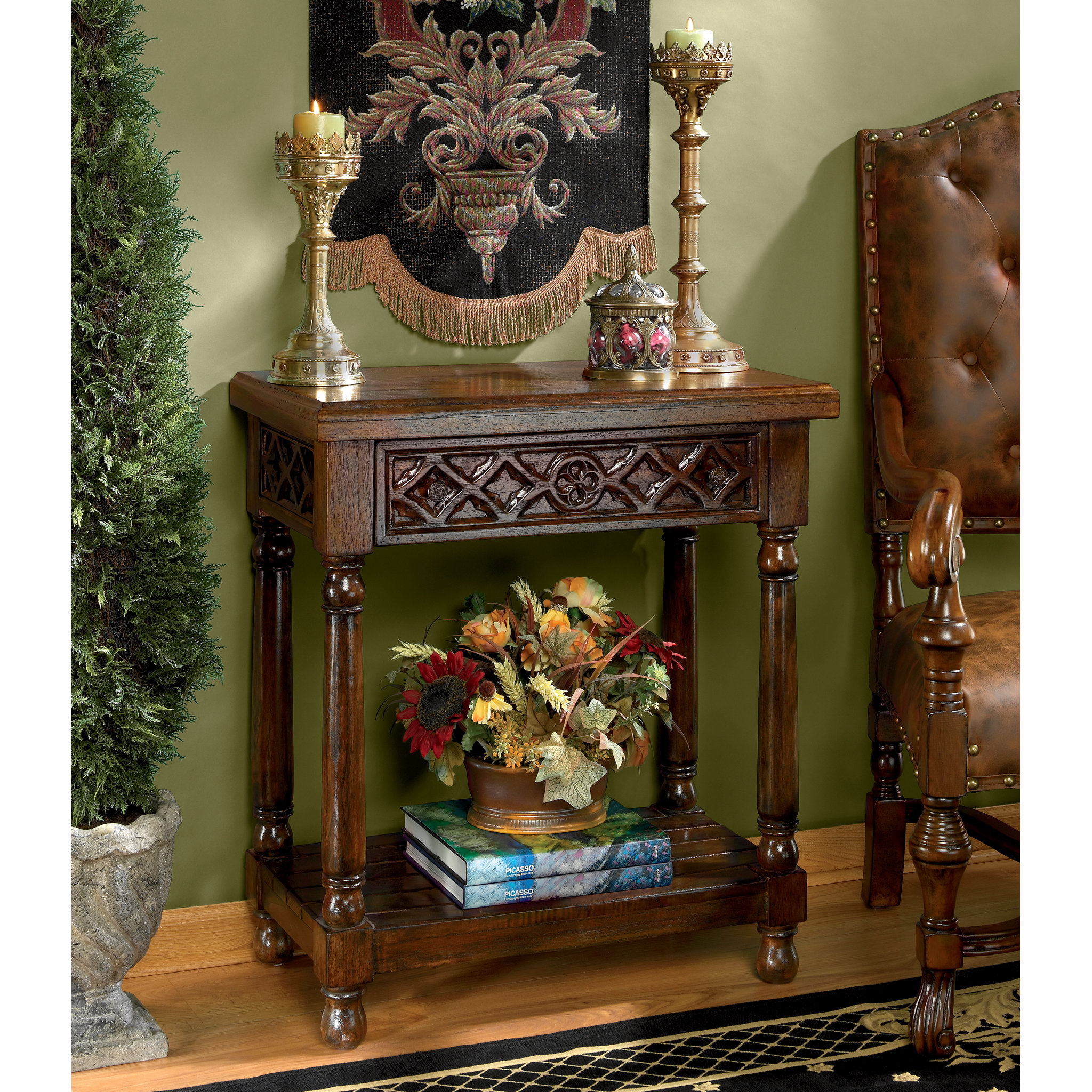 Design Toscano Calcot Manor Medieval Console Table & Reviews | Wayfair