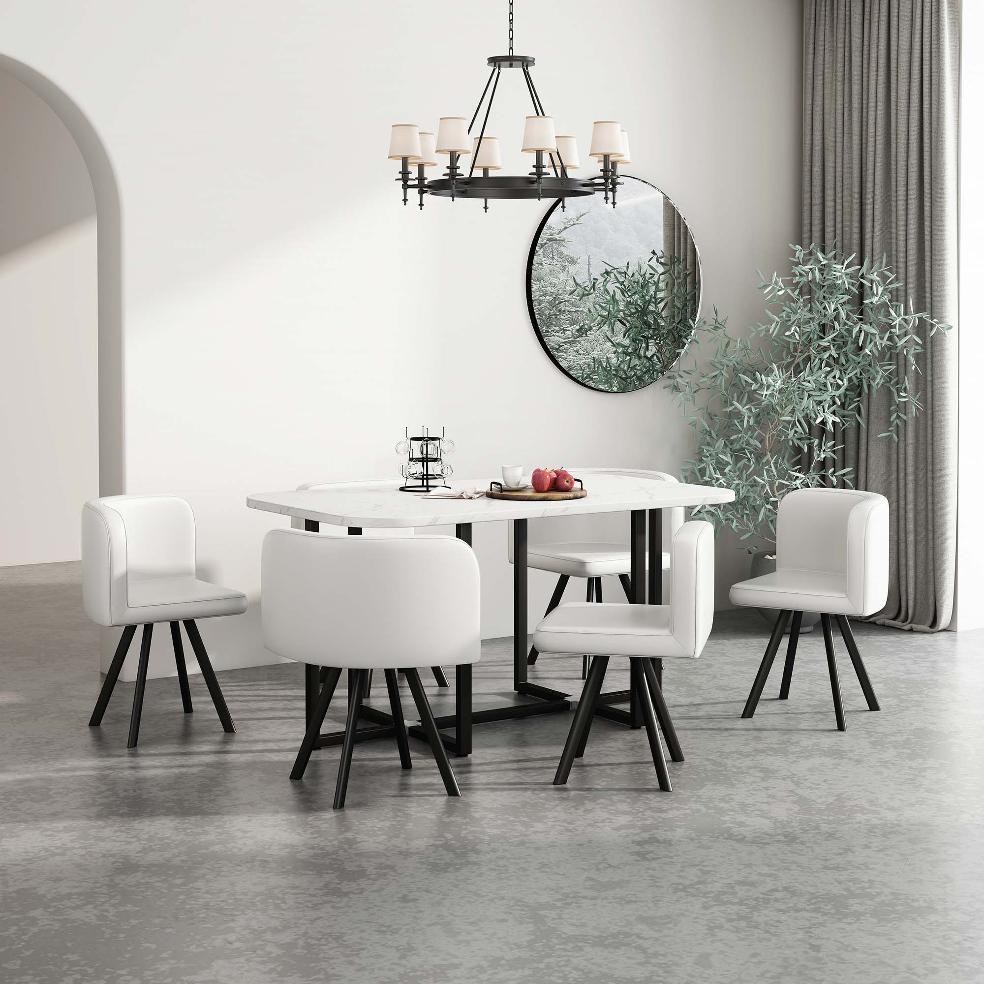 Hokku Designs 7 Pieces Dining Table Set | Wayfair