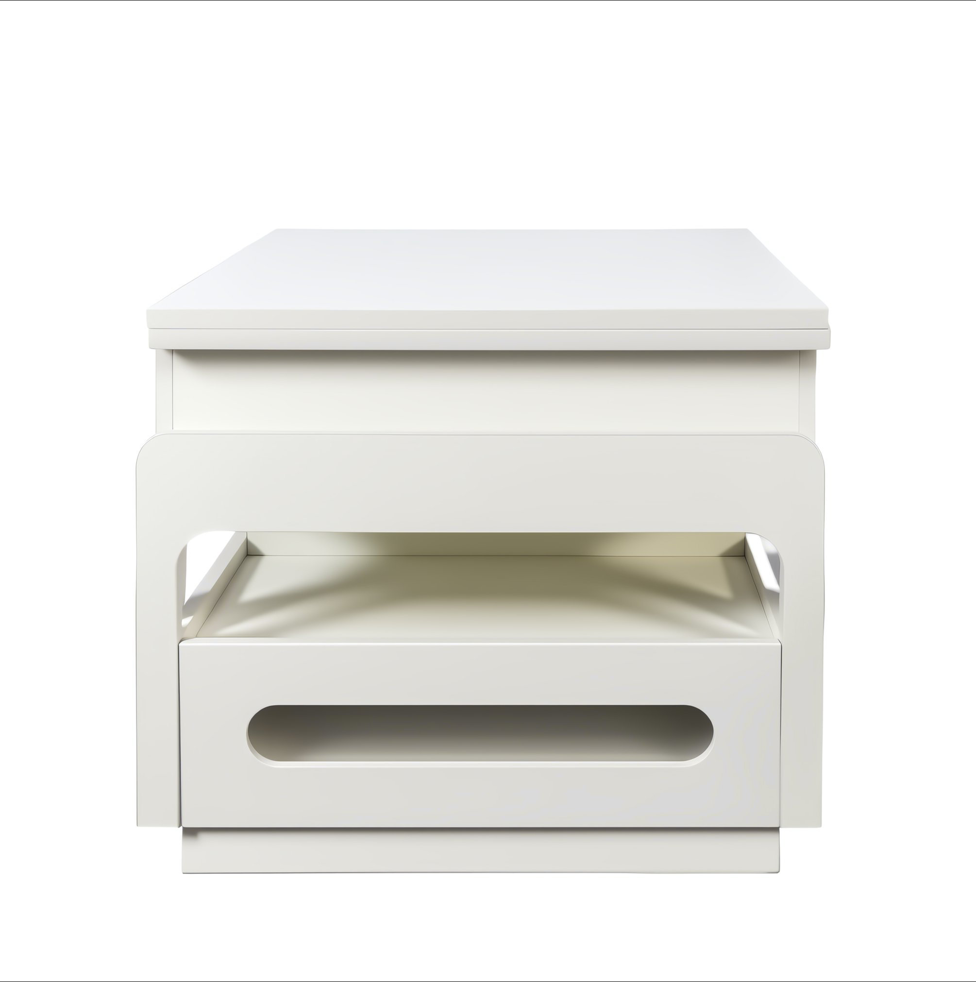 Ebern Designs 3 In 1 Deformed Coffee Tables With Storage Cabinet For ...