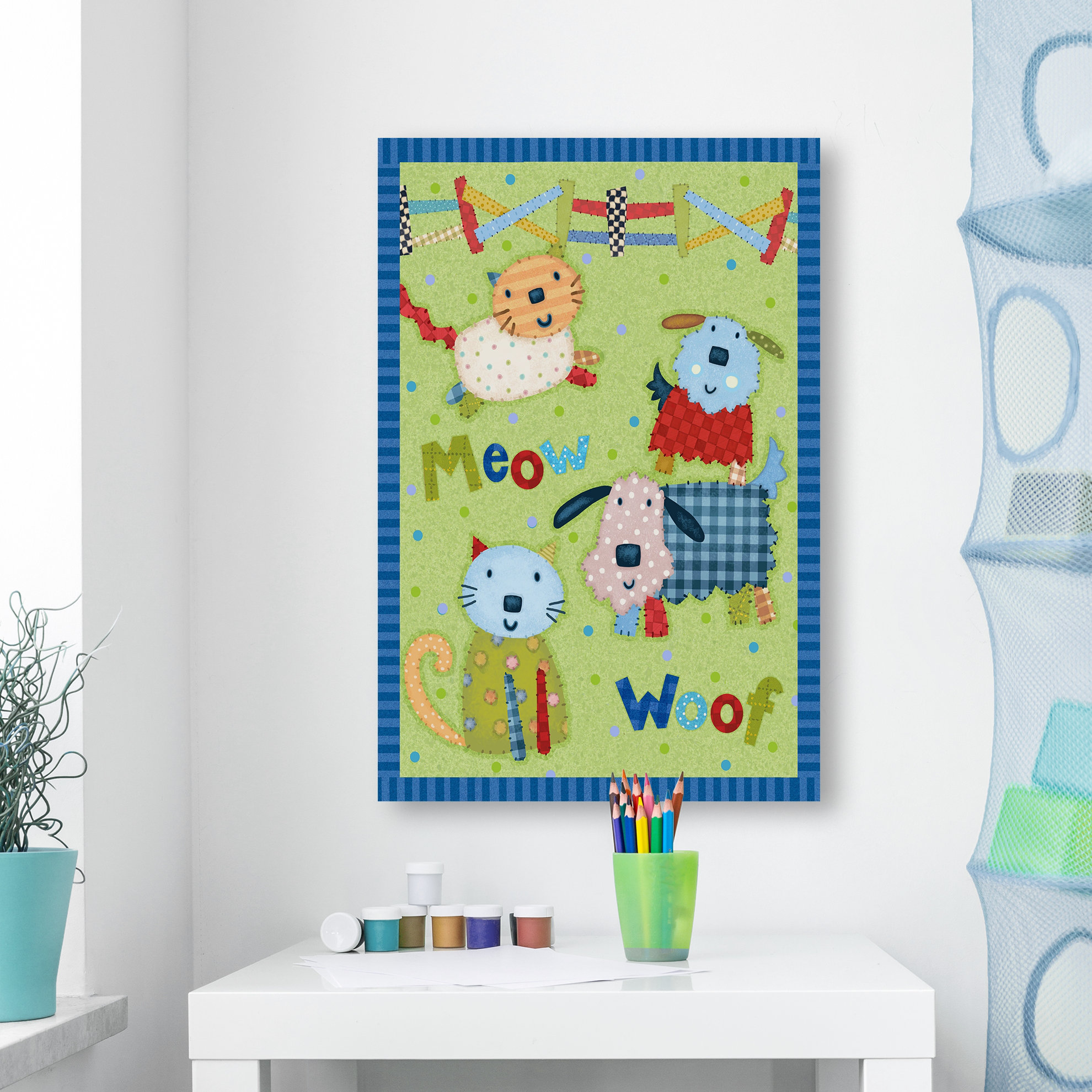 Zoomie Kids Peavey Farm Friends III Print on Wrapped Canvas | Wayfair
