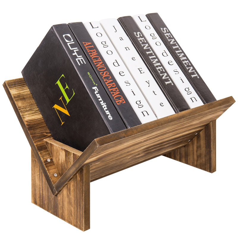 Loon Peak® Tilted Design Desktop Bookshelf Organizer | Wayfair