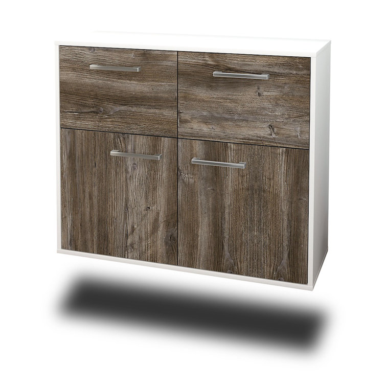 Brayden Studio Sideboard Gilbert, flying/metal handles, size: 92 x 79 x ...