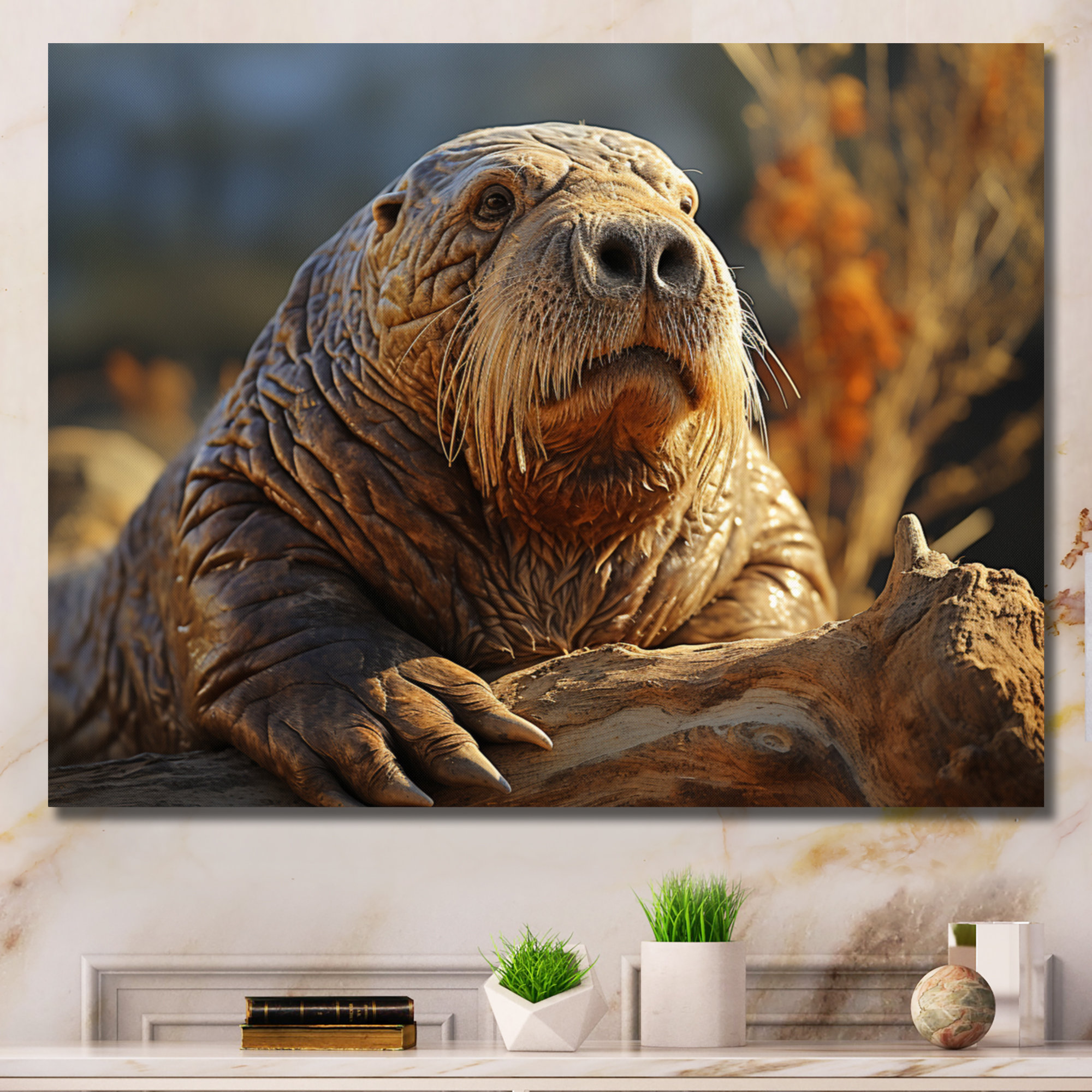 Latitude Run® Walrus Golden Tusks - Print on Canvas - Wayfair Canada