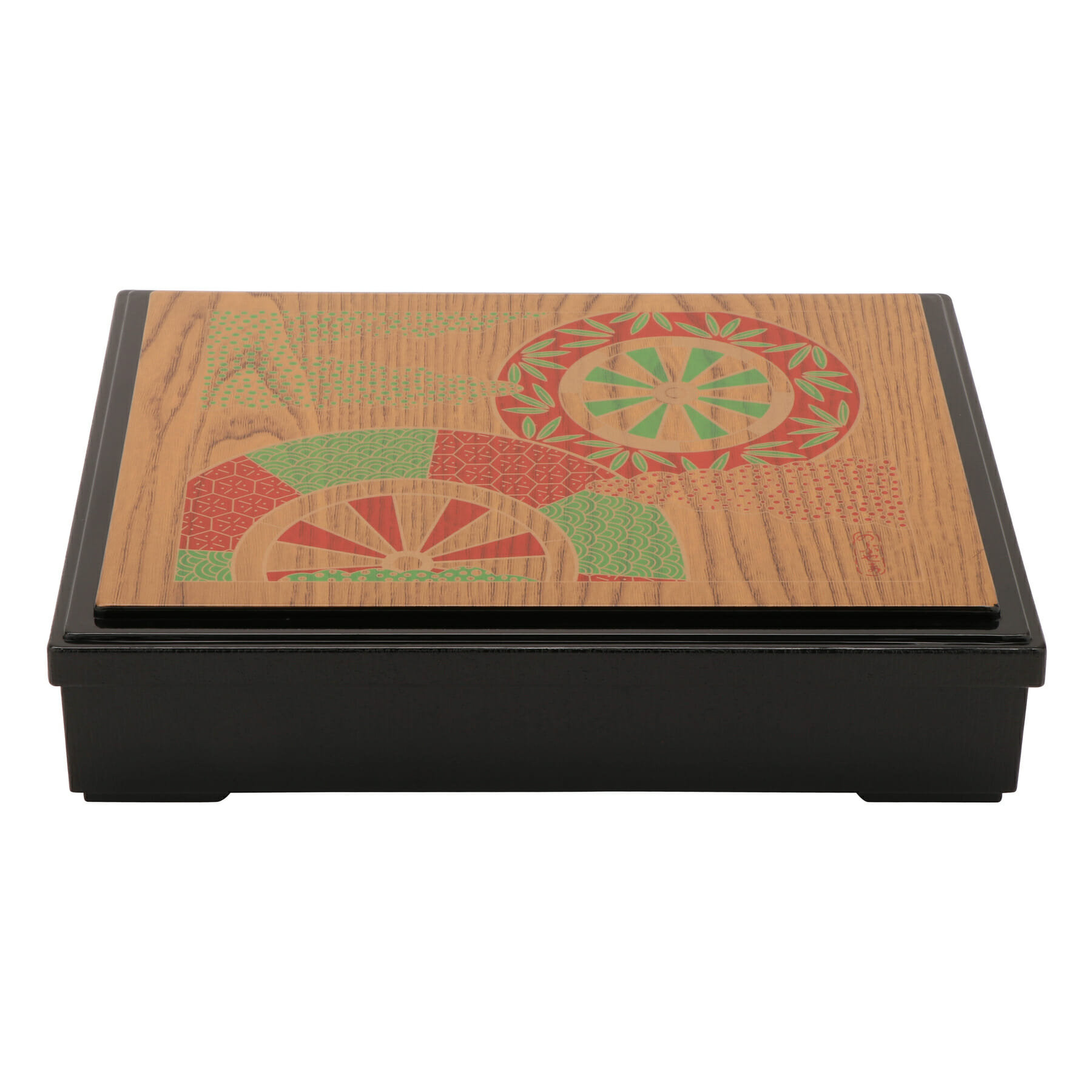 G.E.T. GET 00219-F Fuji Traditional Japanese Bento Box with Cover, 5 ...