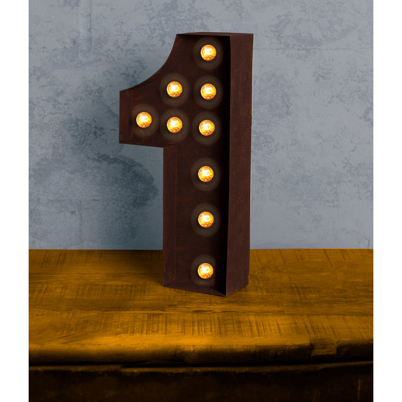 17 Stories Number 12" LED Marquee Sign & Reviews | Wayfair