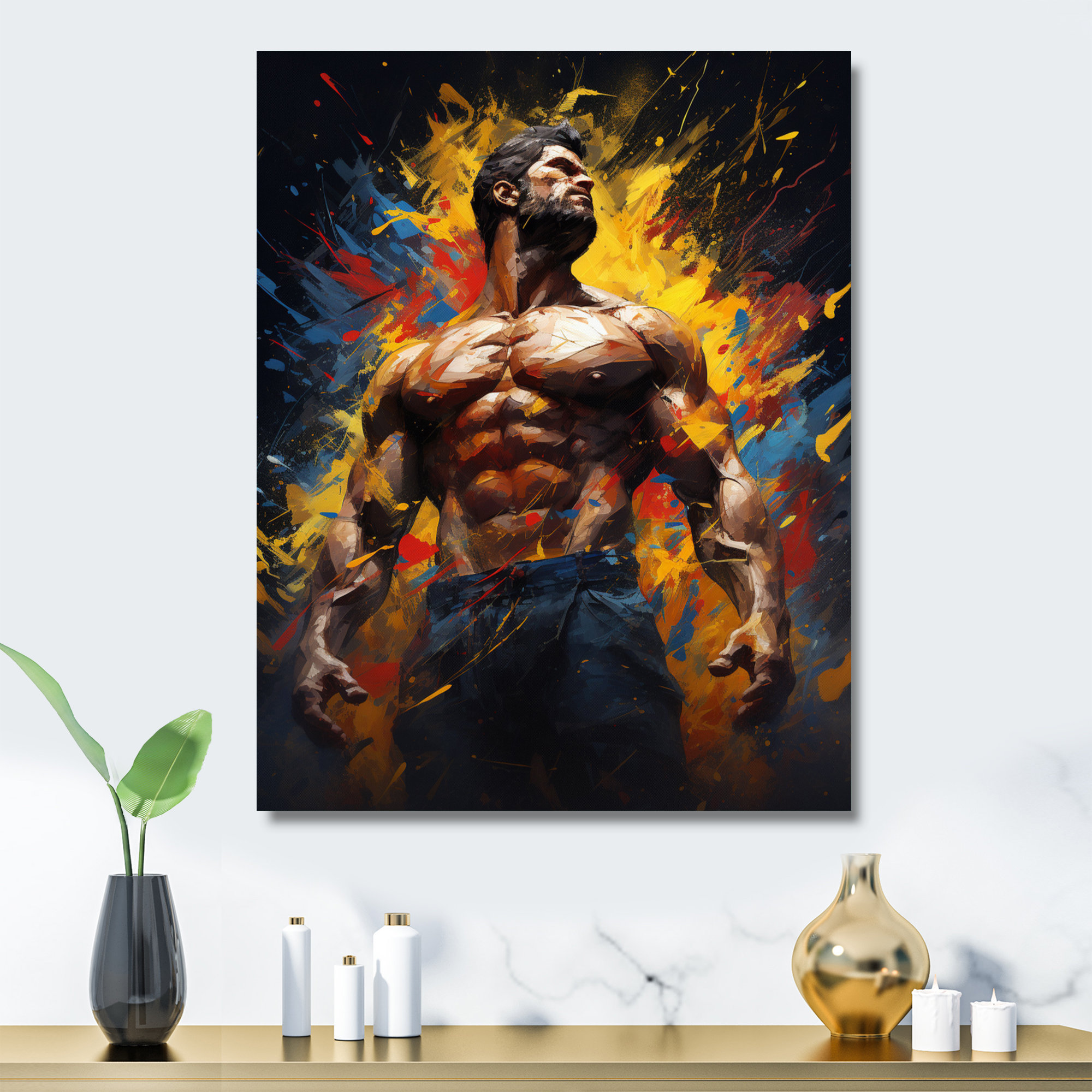 Winston Porter Bodybuilding Muscle Symphony IV On Metal Print | Wayfair