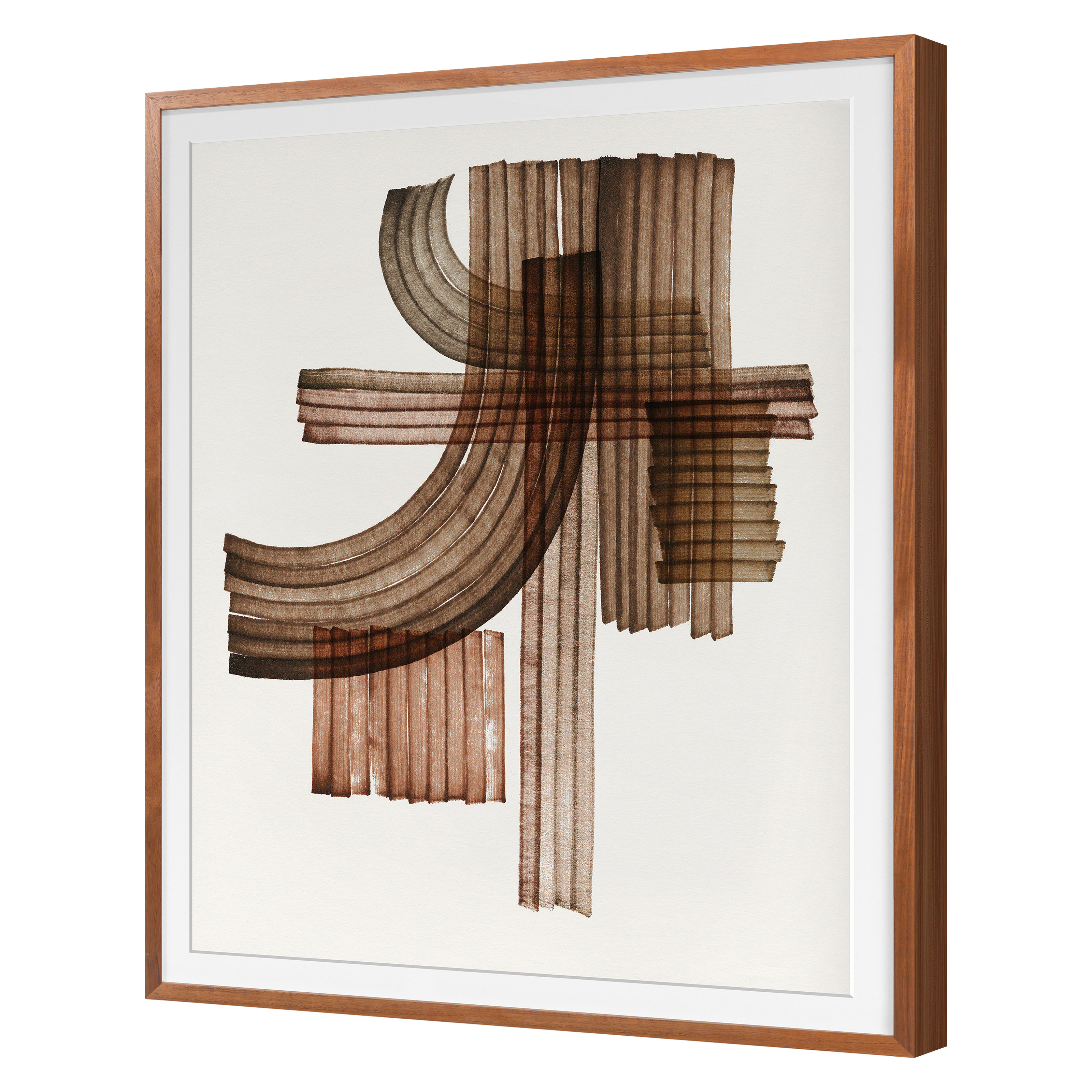 Grand Image Home Summer 2021 Brown Weave 2 Framed On Paper by Victoria ...