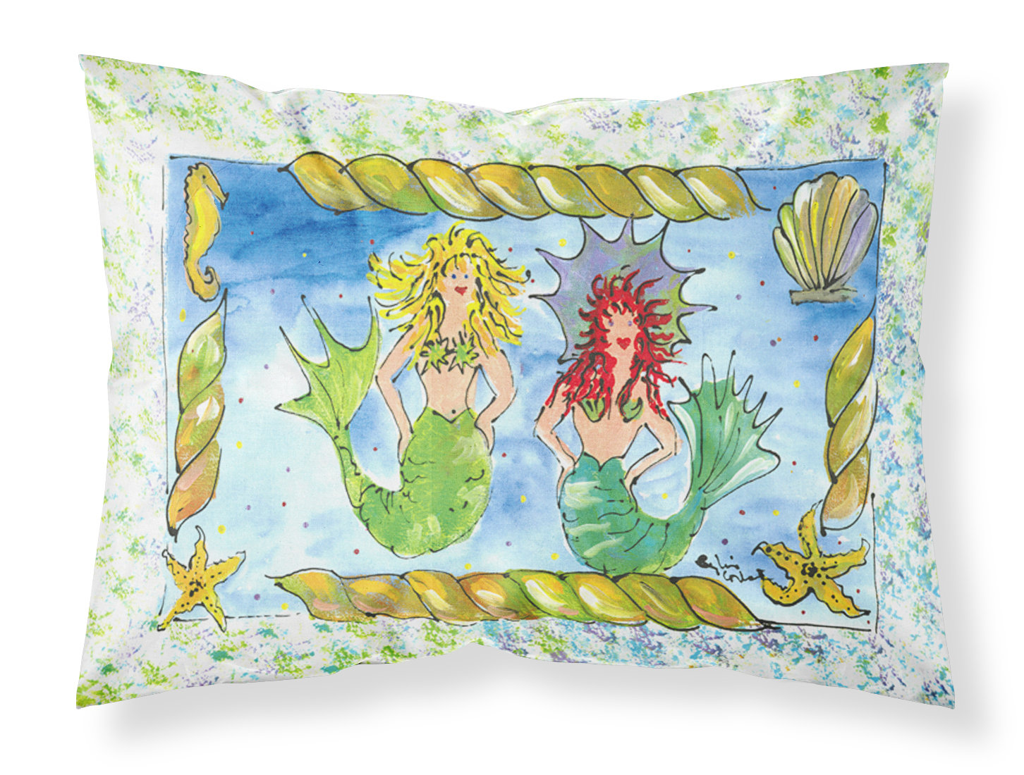 Caroline's Treasures Mermaid Pillowcase | Wayfair