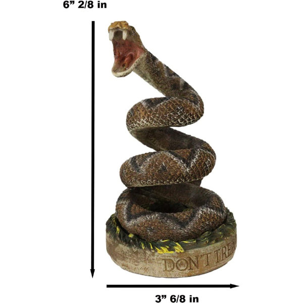 Bungalow Rose Margueritta Realistic Ferocious Attacking Diamondback ...