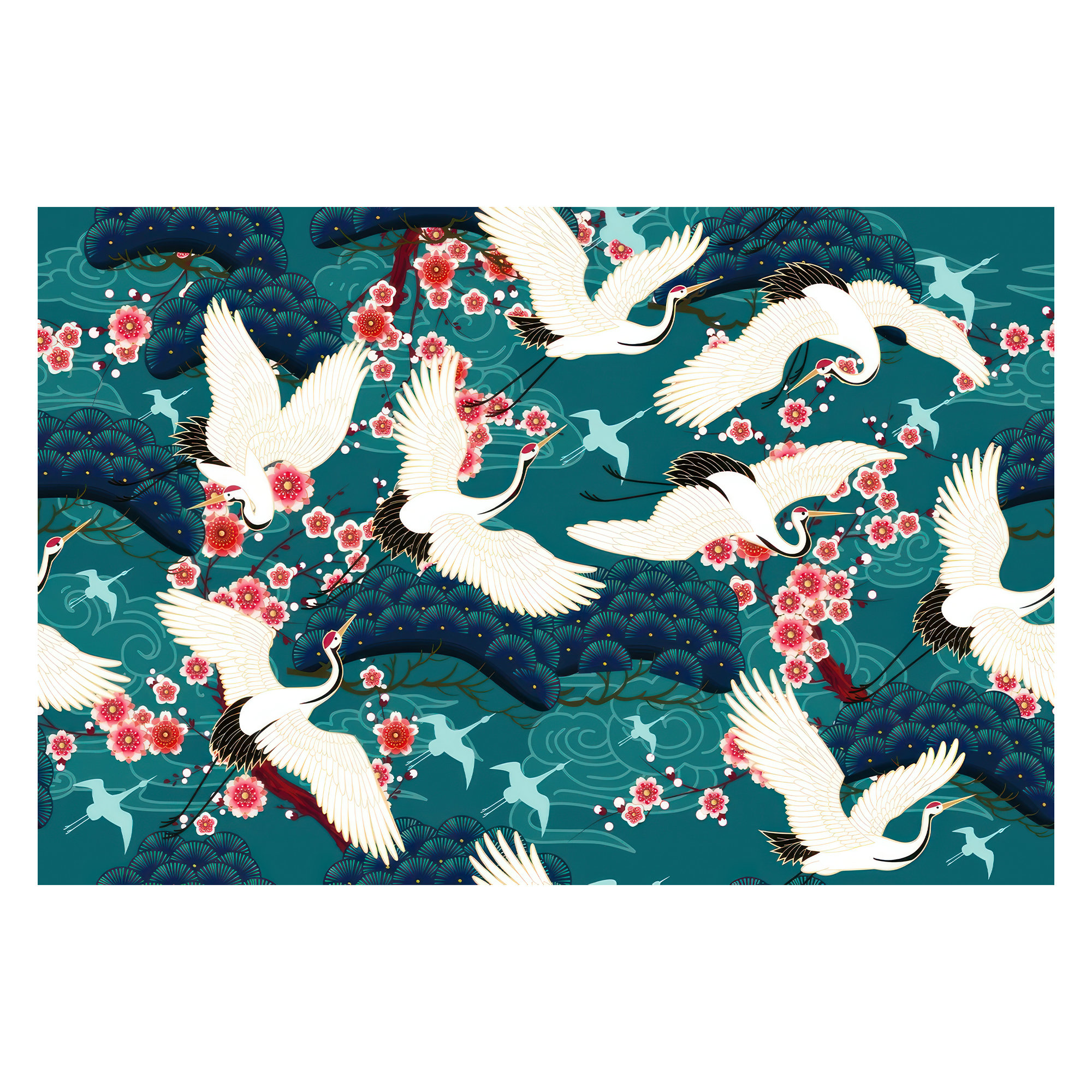 Astoria Grand Soft Pile Floral Printed Area Rug with Ornate Botanical ...