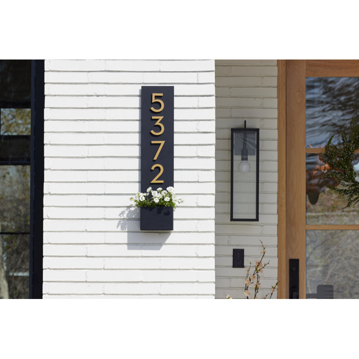 Post & Porch Standing Tall Wall Address Plaque & Reviews | Wayfair