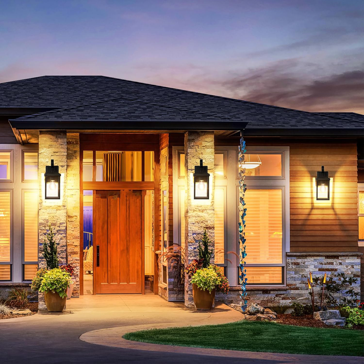 17 Stories 2 Pack Outdoor Wall Light Fixtures, Outdoor Lighting ...