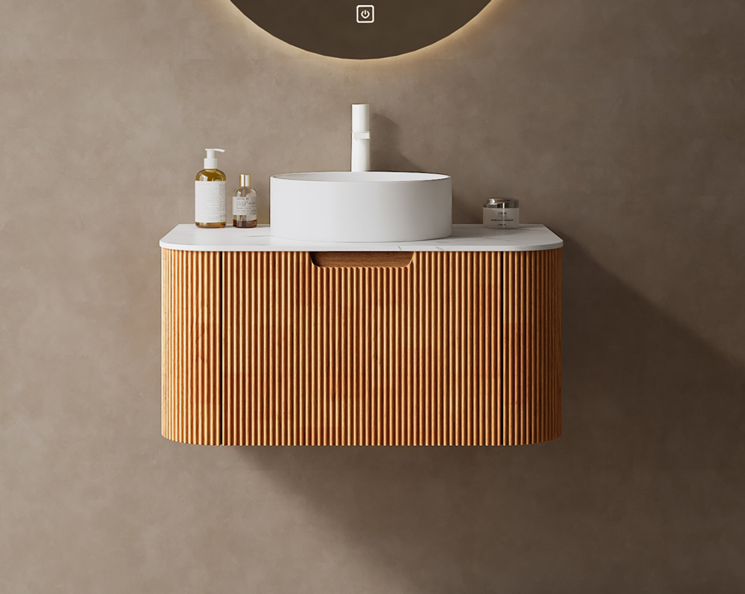 Latitude Run® Bathroom Vanity Wall-Mounted Floating Vanity with Sink ...