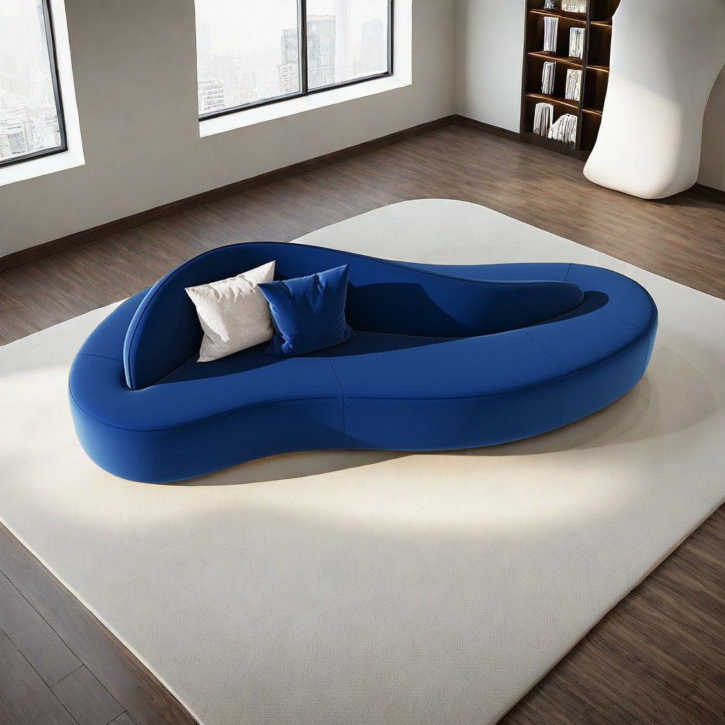 Axis Living Curved Double-sided Seating Sofa Upholstered Sofa | Wayfair