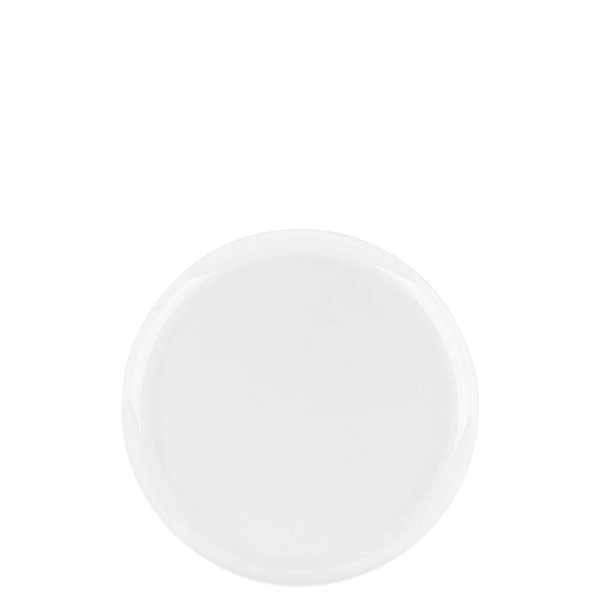 Ecoquality 6.3 Inch Disposable Round White Plastic Plates Edge ...