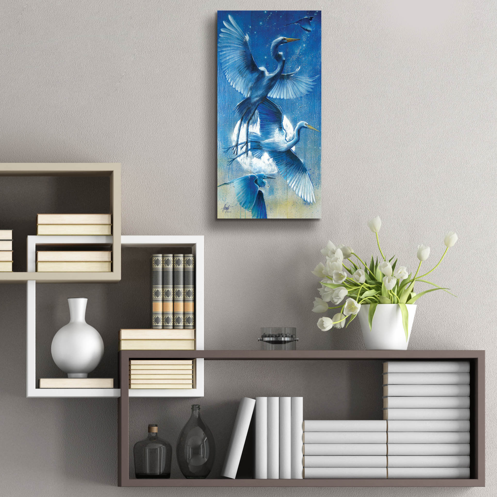 Beachcrest Home 'Moon Dancers' by James Mazzotta Acrylic Glass Wall Art ...