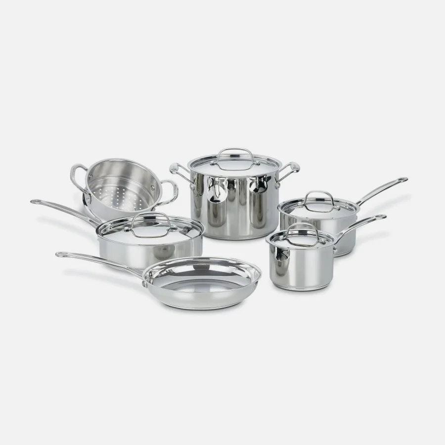Cuisinart Chef's Classic 10 Piece Stainless Steel Cookware Set ...