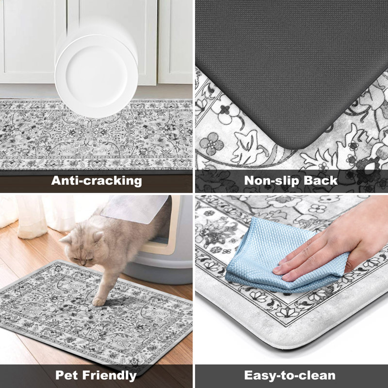 Charlton Home Dworman Anti-Fatigue Non-Skid French Kitchen Mat ...