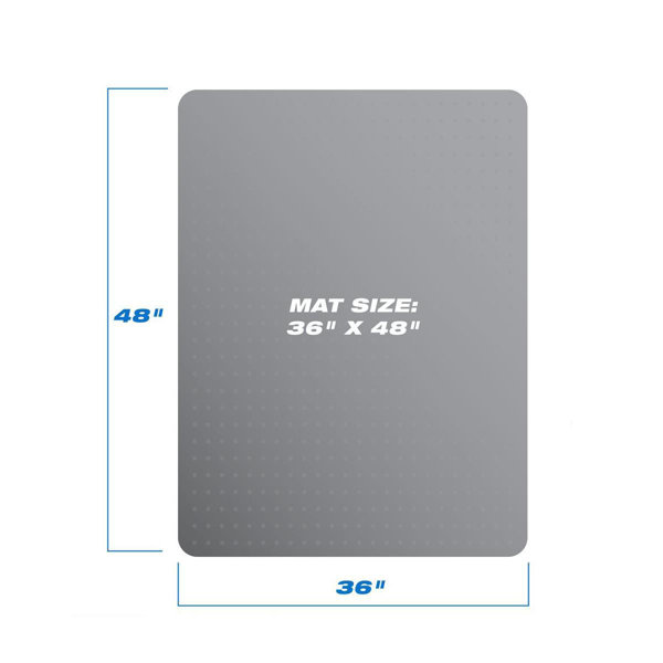 Rebuyhome High Pile Carpet Straight Square Chair Mat & Reviews | Wayfair