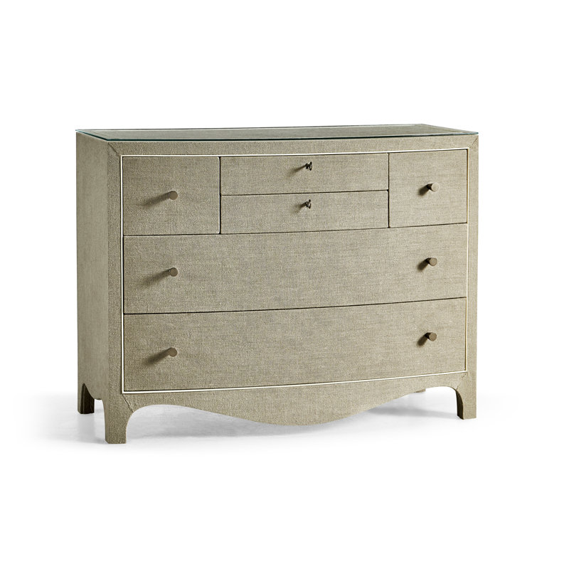 Jonathan Charles Fine Furniture Cotidal Water Solid Wood 6 - Drawer ...