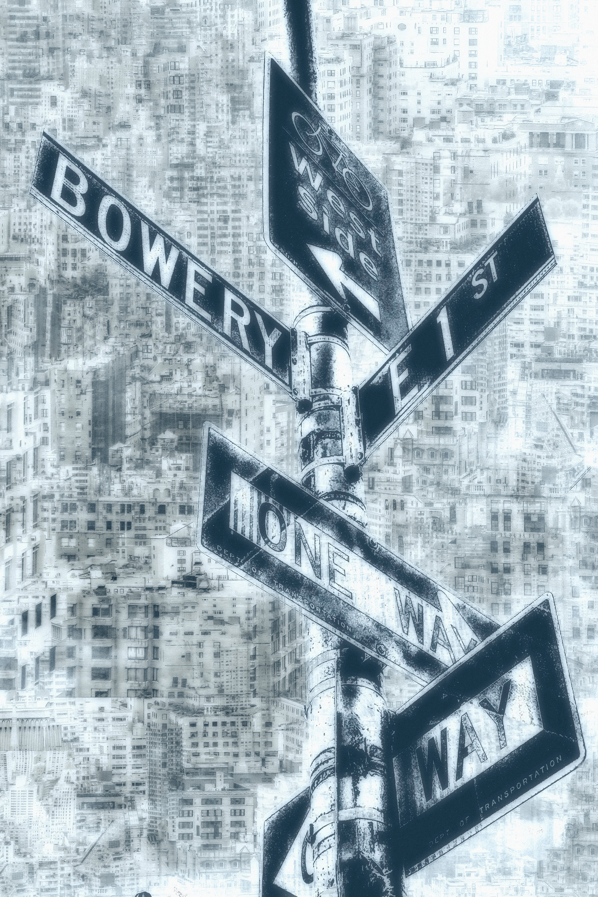 17 Stories Street Signs Of New York On Canvas by Norm Stelfox Print ...