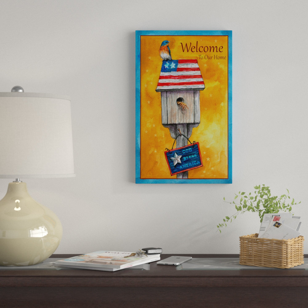 Winston Porter 'Blue Bird American Welcome' Graphic Art Print on ...