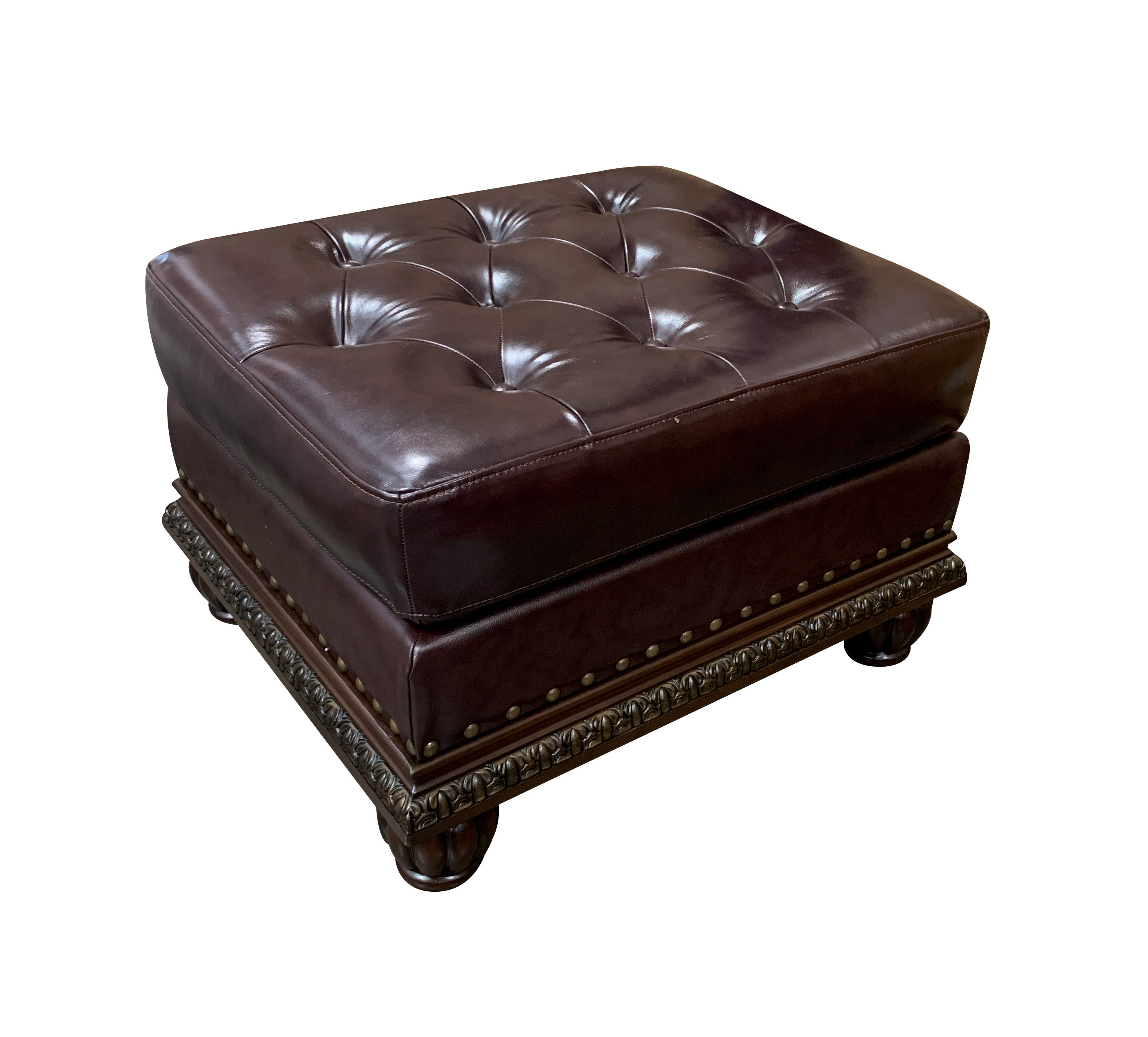 Lark Manor™ Cawthon Transitional 26" W Tufted Rectangle Ottoman in ...