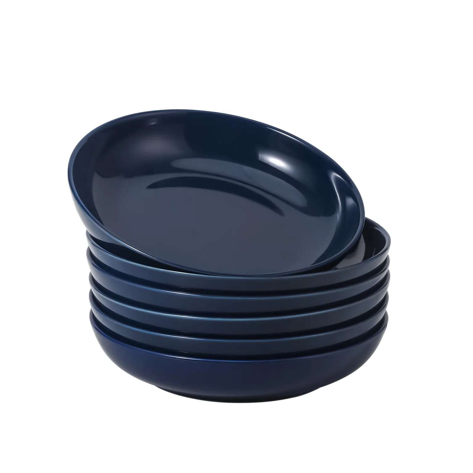 Dovecove 8.5" Cerulean Blue Bowl Set - 6 Piece Coastal Inspired ...