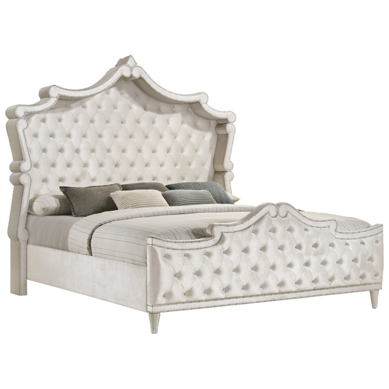 Willa Arlo™ Interiors Boykins Tufted Wingback Panel Bed & Reviews | Wayfair