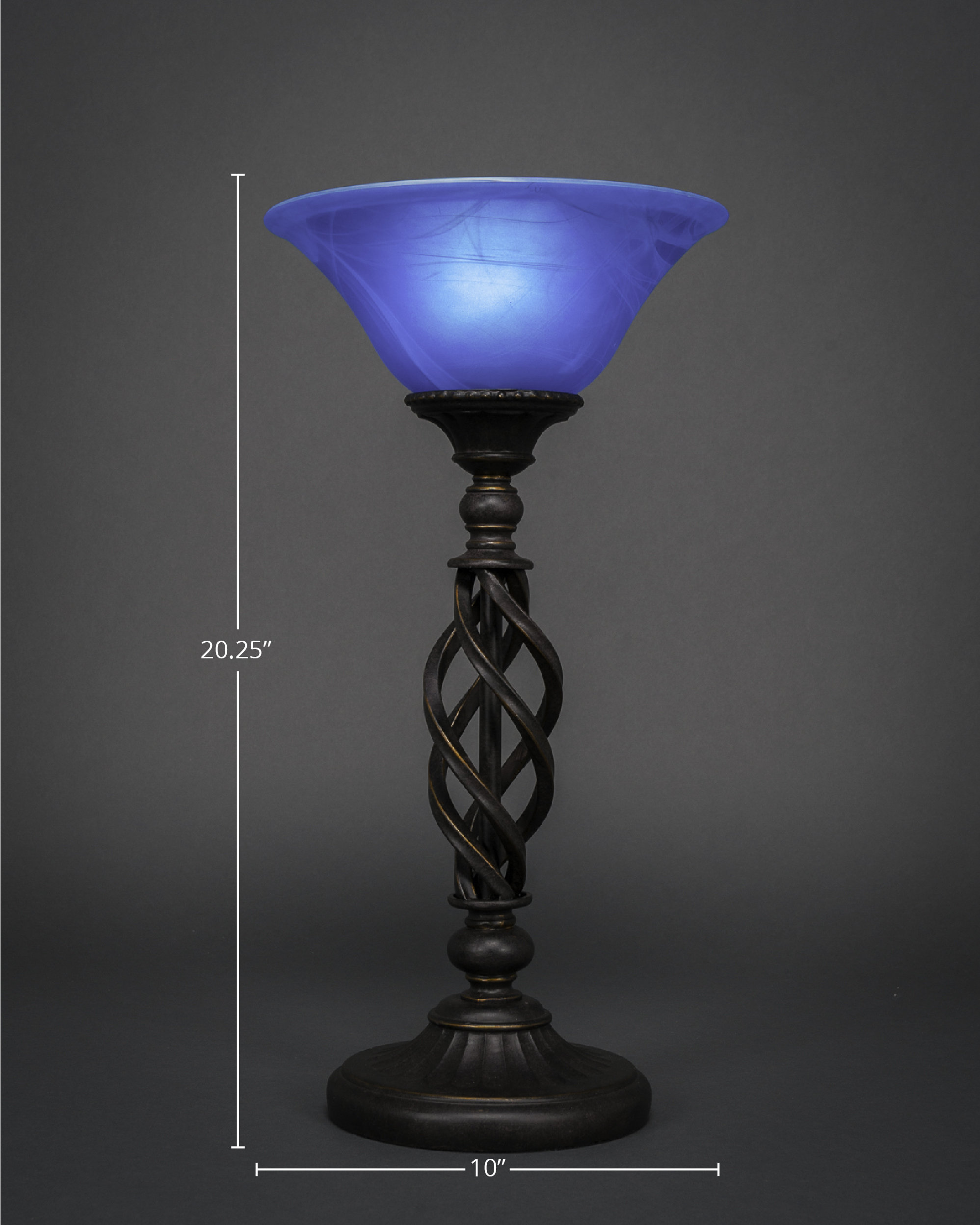 Astoria Grand Eleganté Accent Lamp Shown In Dark Granite Finish With 10 ...