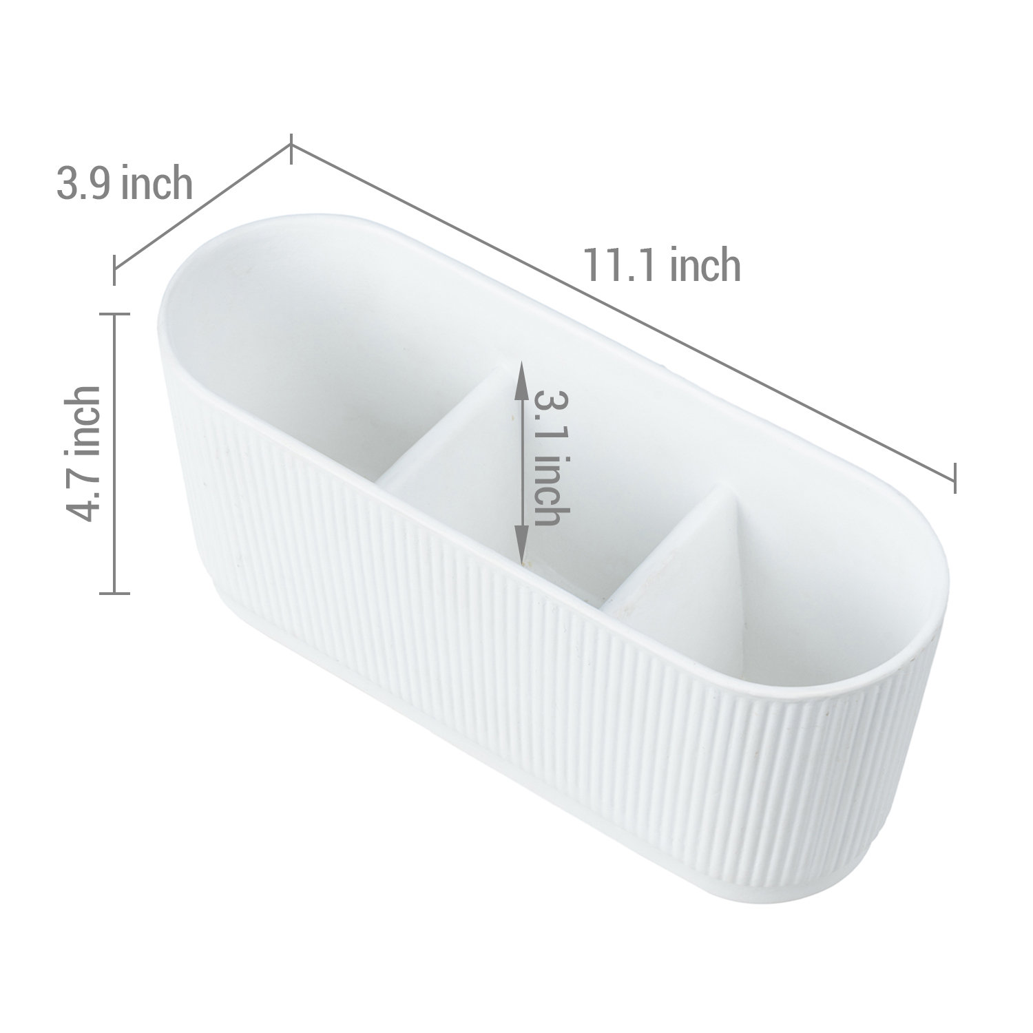 Wrought Studio™ 3 Slot Indoor Ceramic Pot Planter | Wayfair