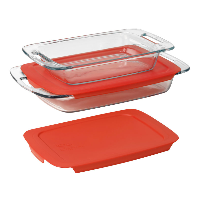Pyrex Easy Grab 2 Piece Glass Bakeware Set & Reviews | Wayfair