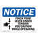 SignMission OSHA Notice - Pinch Point Lever Under Tension Sign With ...