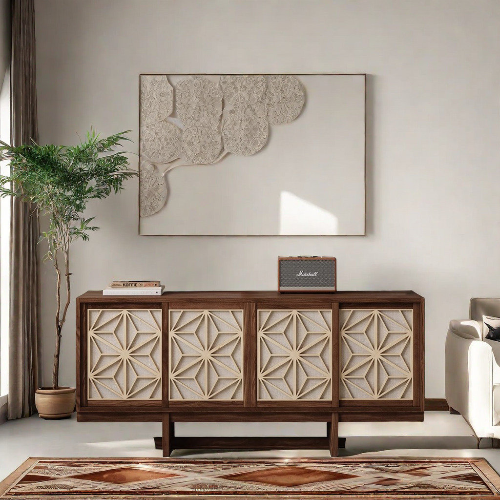 Atta Avenue Medieval Simple Art Accent Cabinet | Wayfair