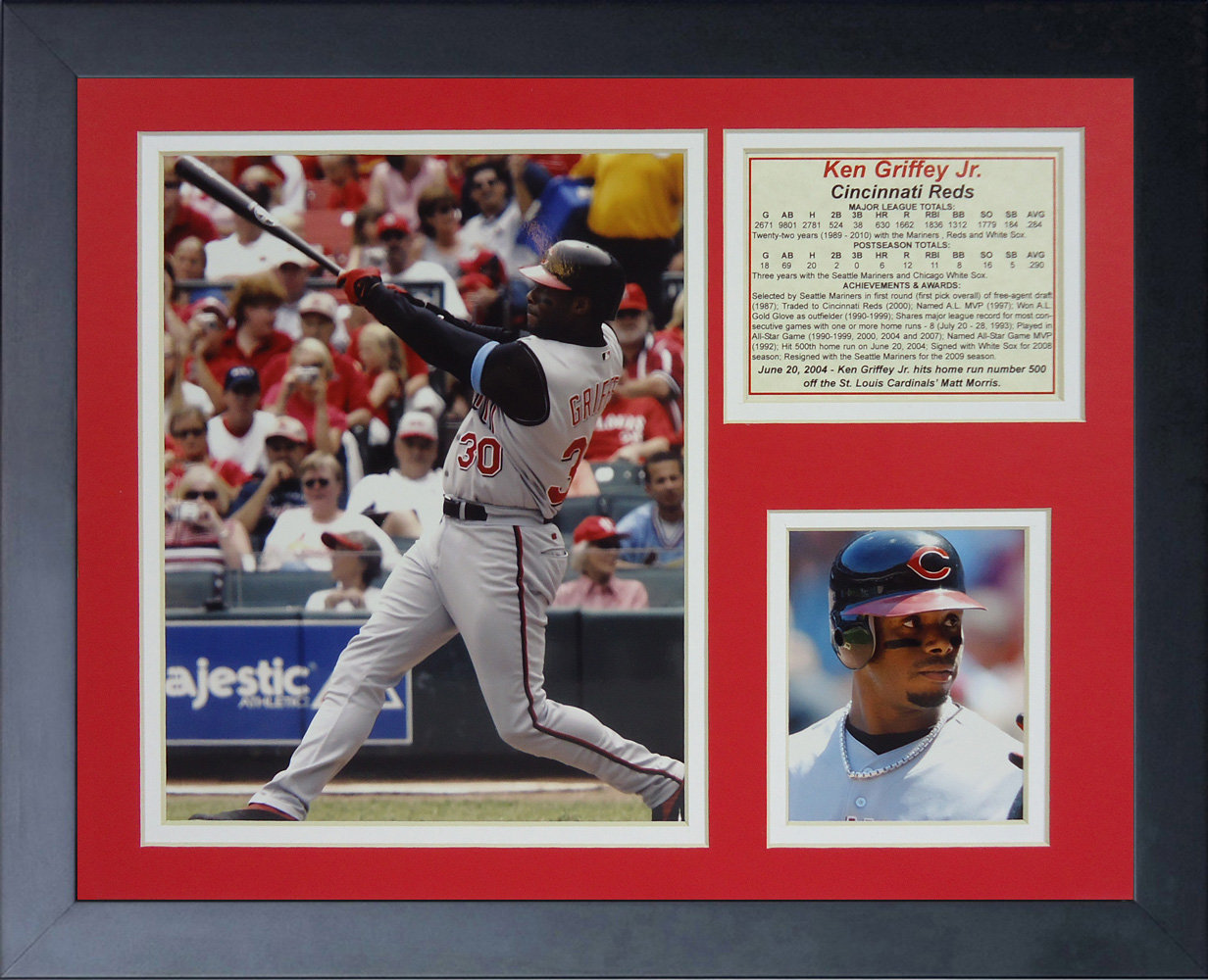 Legends Never Die Ken Griffey Jr. 500th HR Framed Memorabilia - Wayfair ...