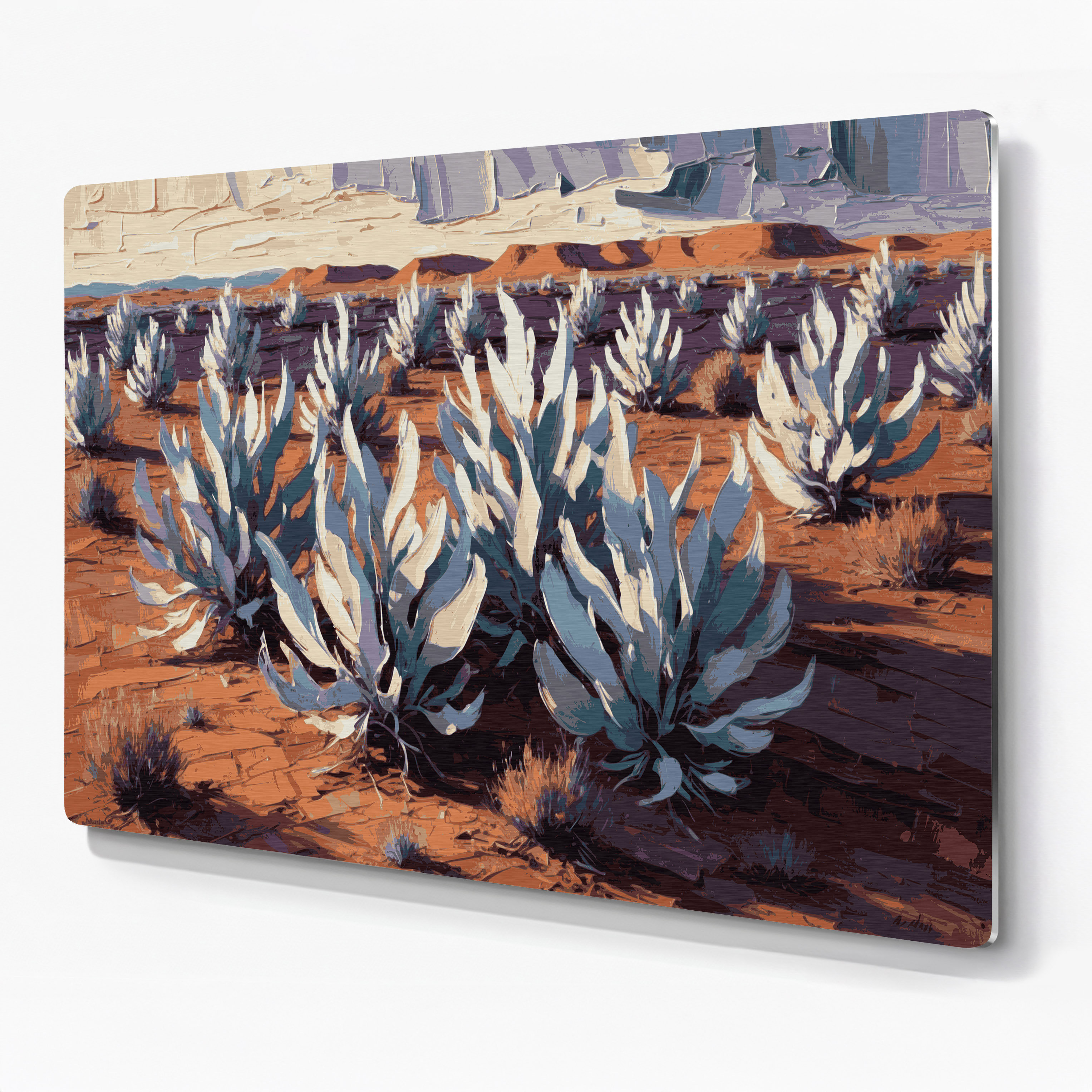 Latitude Run® Southwestern Plants Sagebrush 184 Brown Metal Wall Art ...